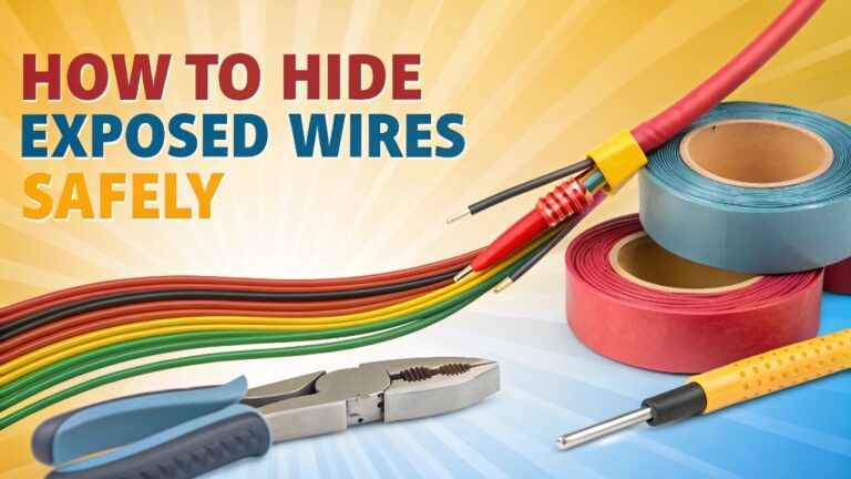 How to Hide Exposed Wires Safely - In Home Plans
